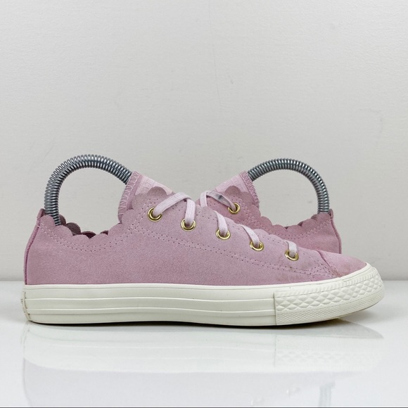 Converse | Shoes | Converse All Star Chuck Taylor Ox Pink Foam Suede ...